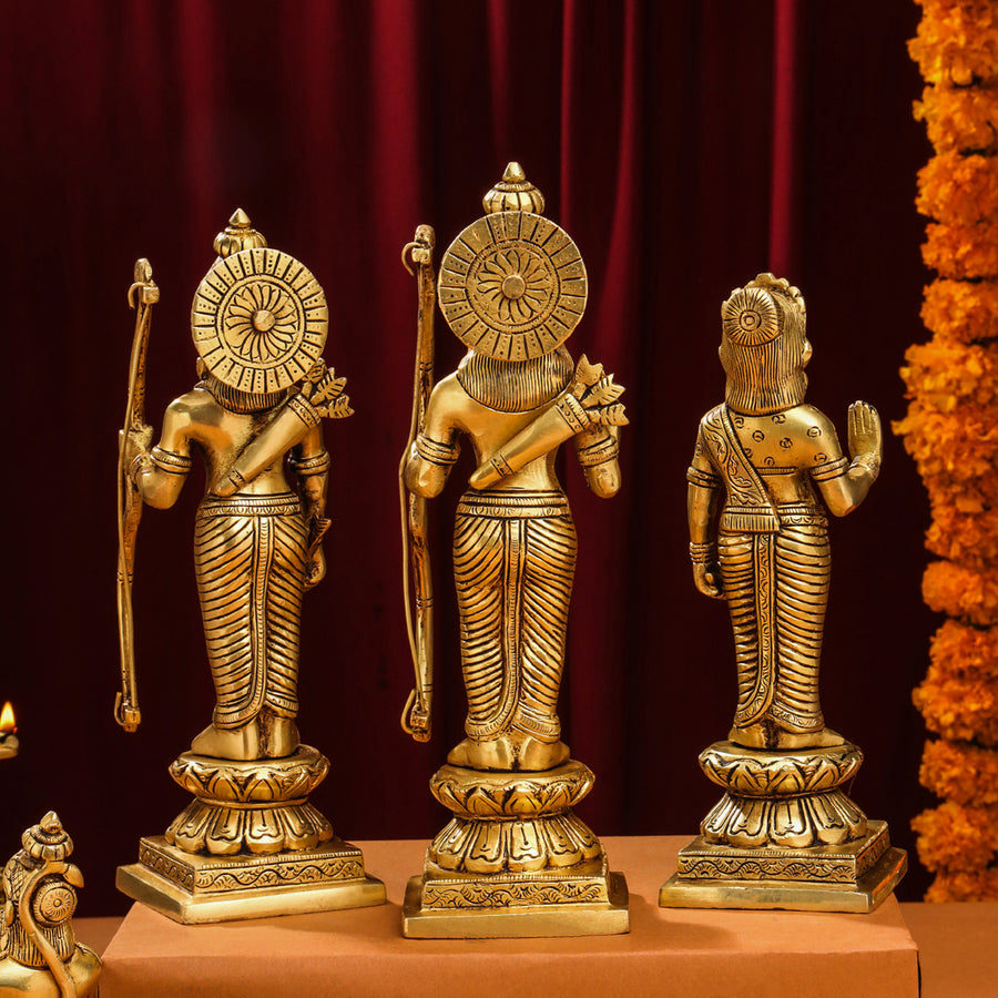 Brass Ram Darbar Idols Set – Vedansh Craft
