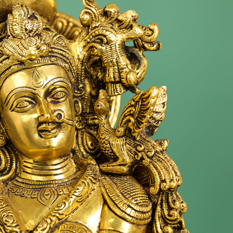 Brass Goddess Radha Statue (30 Inch) – Vedansh Craft