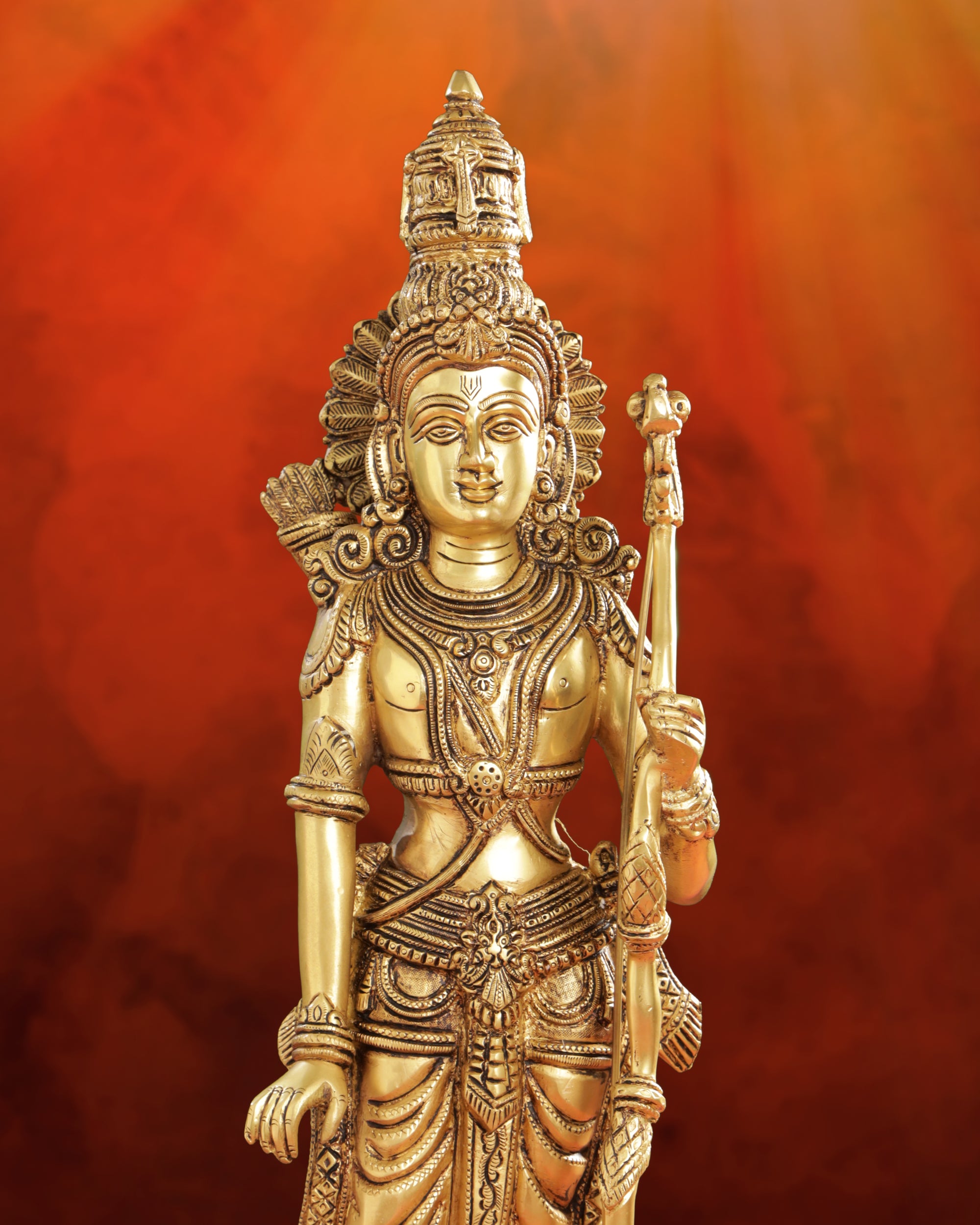 Brass Lord Ram Standing Statue (24.5 Inch) – Vedansh Craft