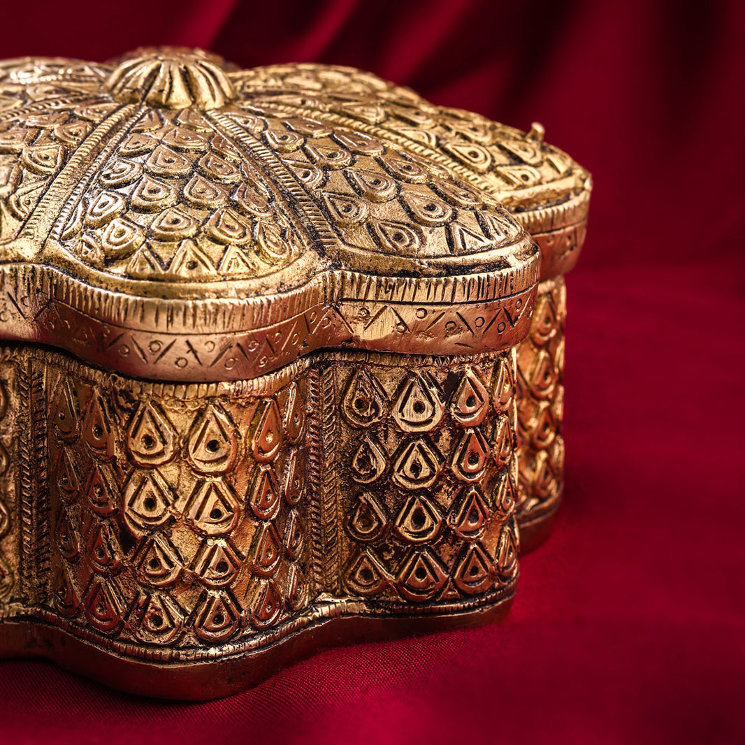 Brass Jewellery Box (3.5 Inch) – Vedansh Craft