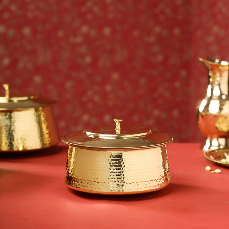 Brass Handi With Lid – Vedansh Craft