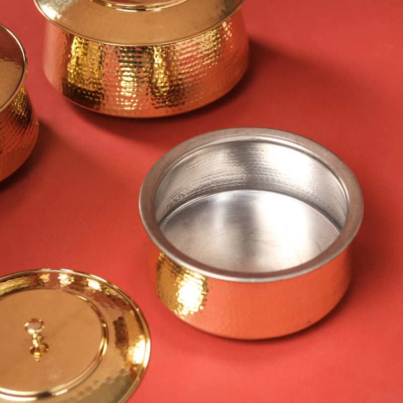 Brass Handi With Lid – Vedansh Craft