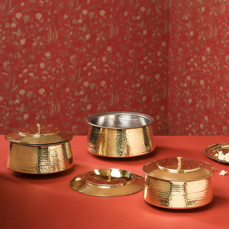 Brass Handi With Lid – Vedansh Craft