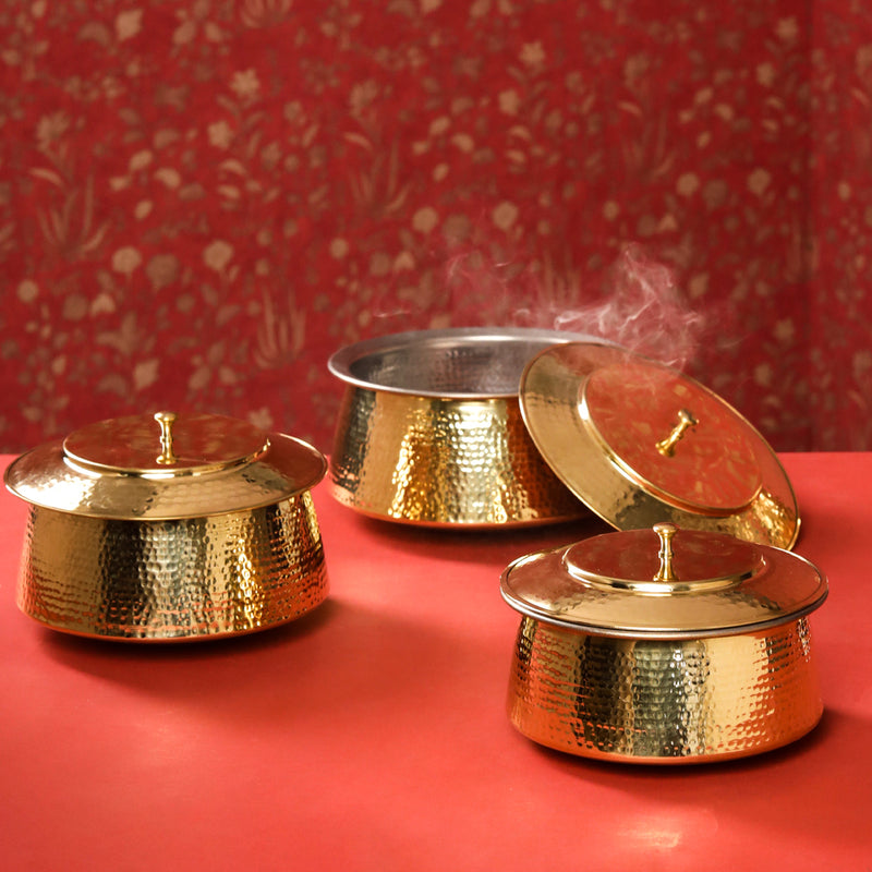 Brass Handi With Lid – Vedansh Craft