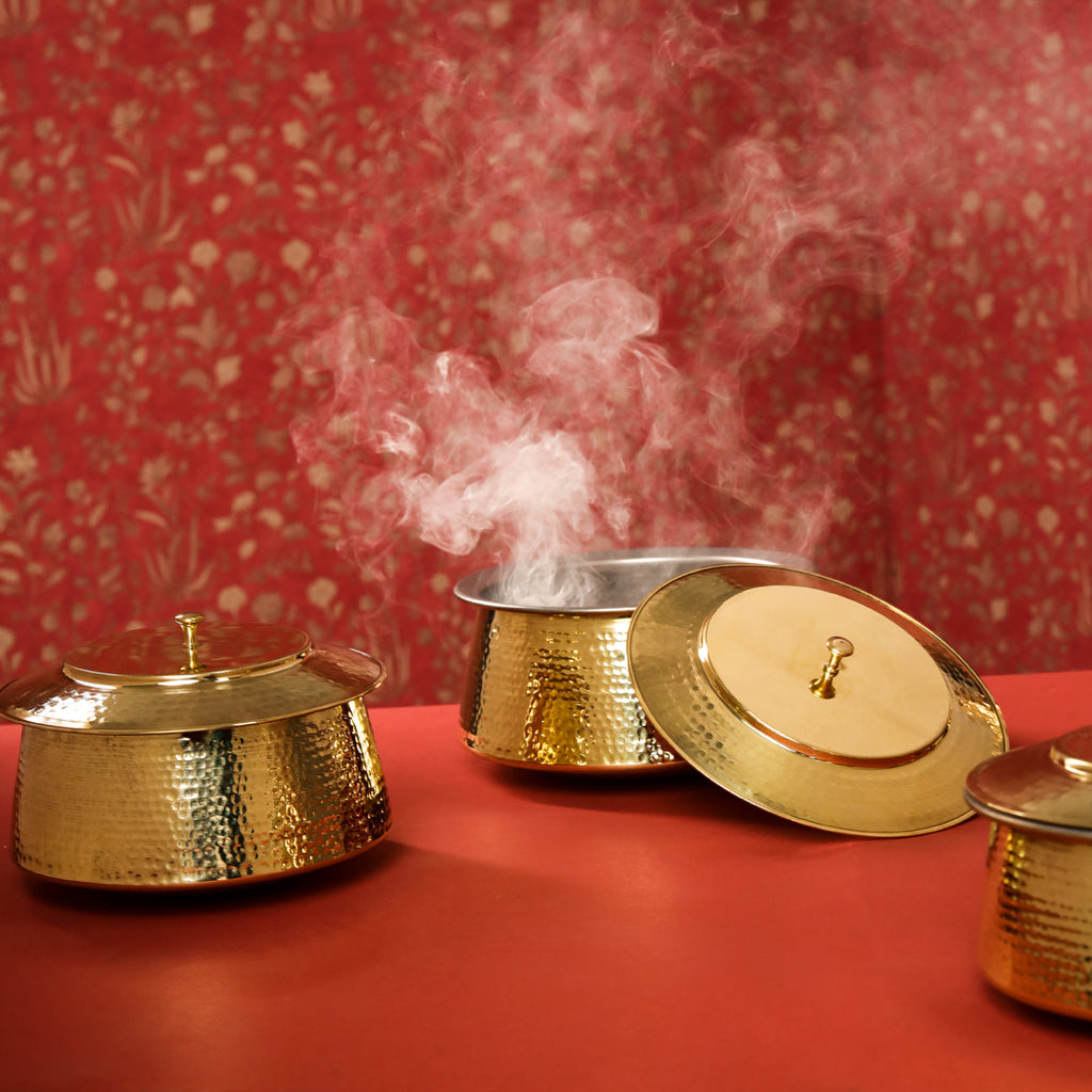 Brass Handi With Lid – Vedansh Craft