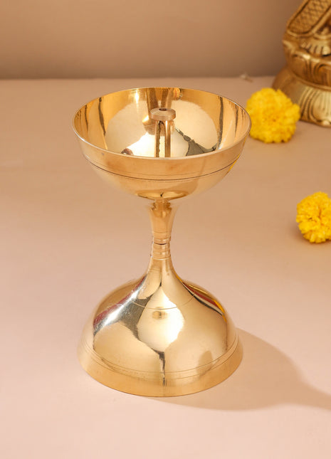 Buy Brass Akhand Diya Lamps for Home Temple Online in India – Vedansh Craft