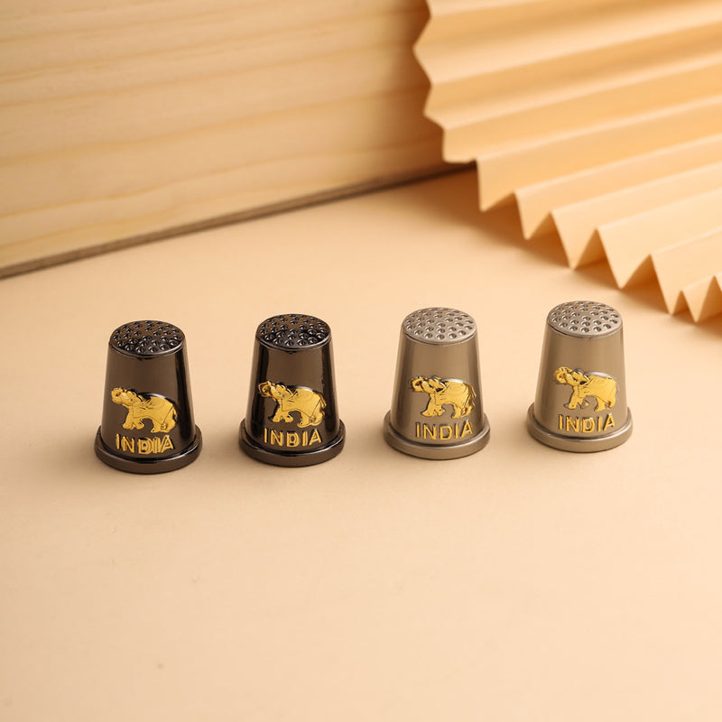Sewing Thimble Finger Protector Set Of Four (1 Inch) – Vedansh Craft