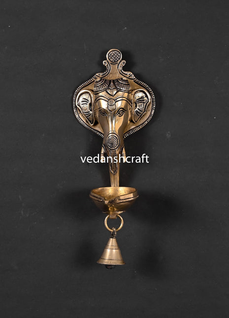 Shop Traditional Brass Hanging Diya for Pooja Room - Vedansh Craft