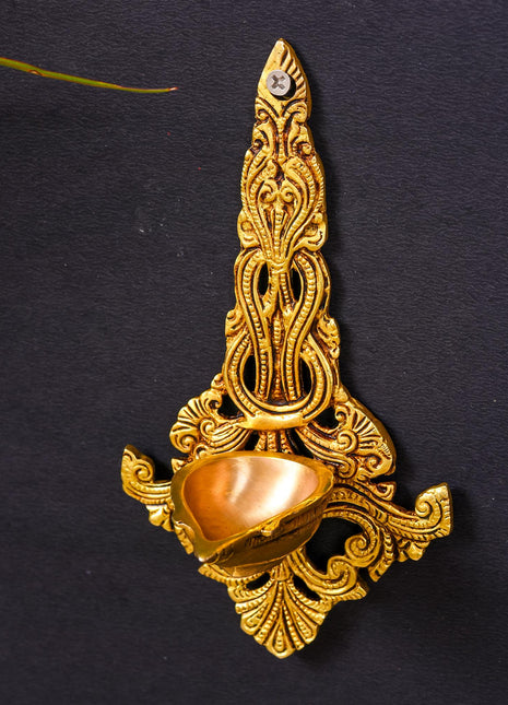 Shop Traditional Brass Hanging Diya for Pooja Room - Vedansh Craft