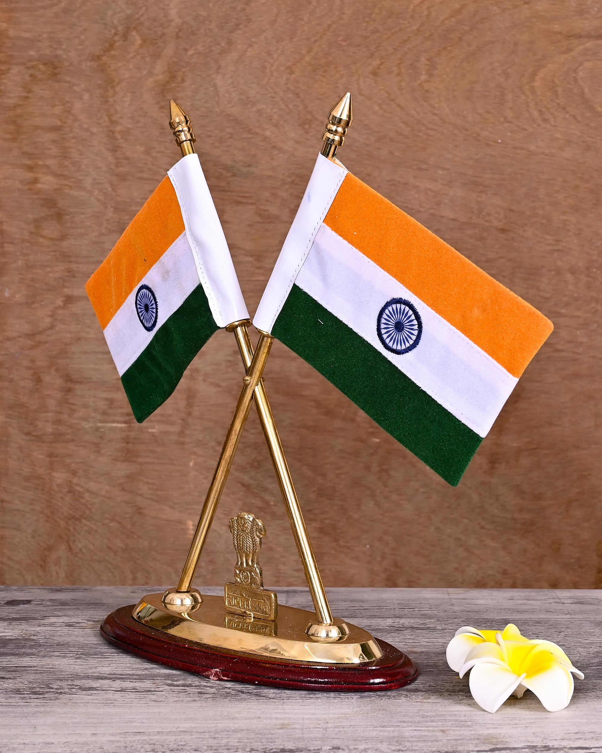Brass National Flag Stand (12 Inch) – Vedansh Craft