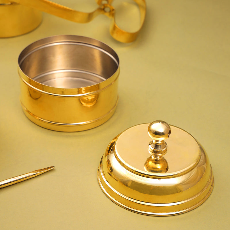 Brass Tiffin Box (12 Inch) – Vedansh Craft